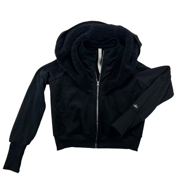 ALO Yoga | Jackets & Coats | Alo Yoga Black La Winter Jacket Oversized ...